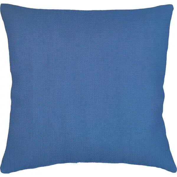 Anaya So Soft Linen Euro Pillow With Down Insert - Cobalt Blue