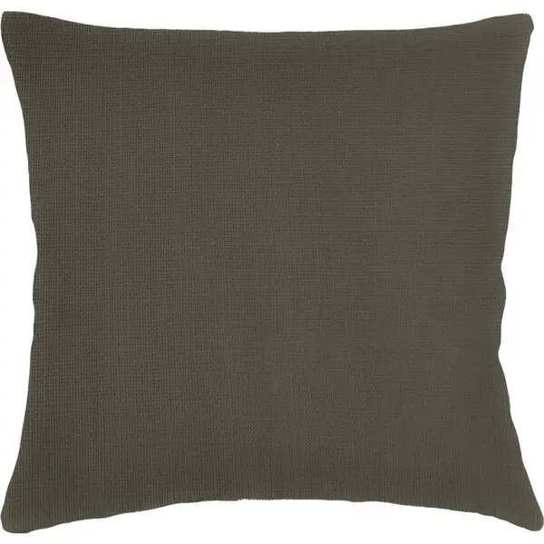 Anaya So Soft Linen Euro Pillow With Down Insert - Hunter