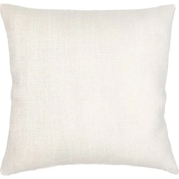 Anaya So Soft Linen Euro Pillow With Down Insert - Natural White