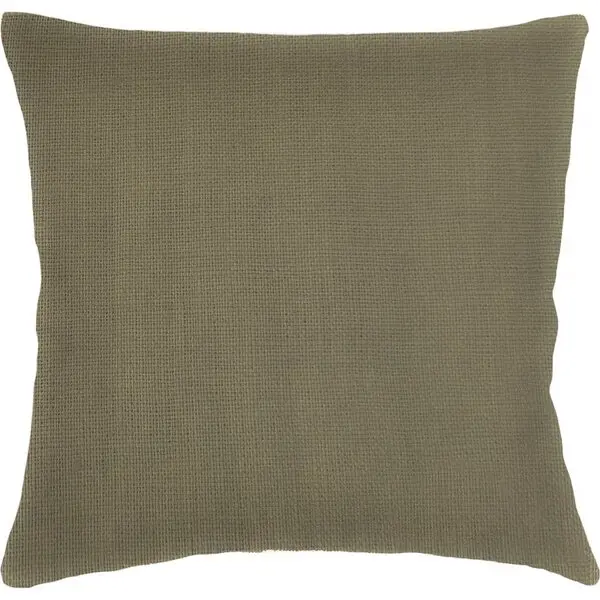 Anaya So Soft Linen Euro Pillow With Down Insert - Olive Green