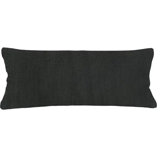 Anaya So Soft Linen Pillow With Down Insert - Black