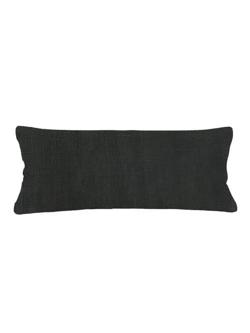 Anaya So Soft Linen Pillow With Down Insert - Black