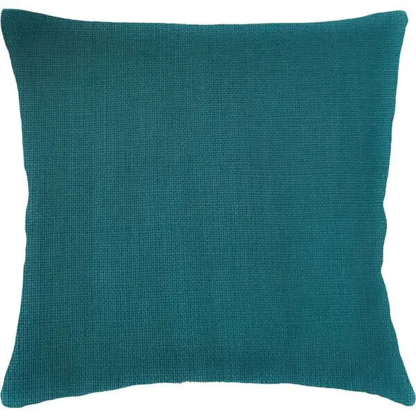 Anaya So Soft Linen Pillow With Down Insert - Peacock Blue