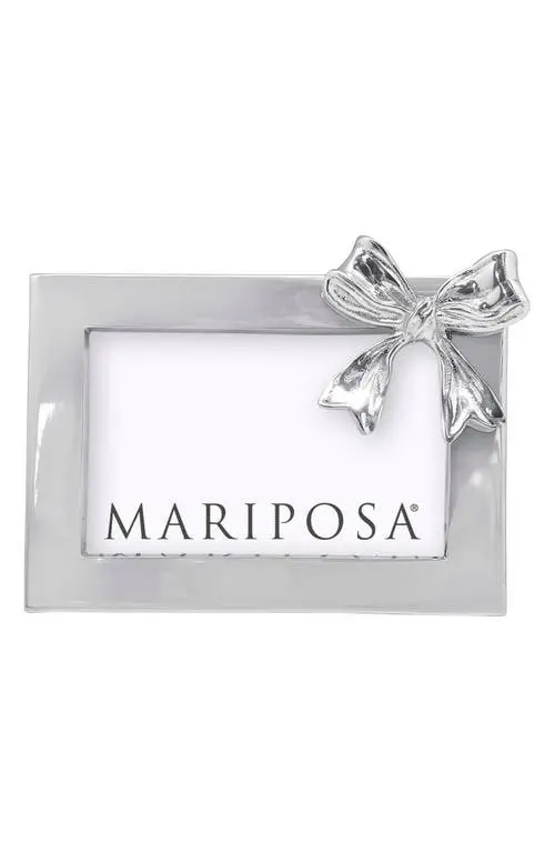 MARIPOSA Bow Picture Frame - Silver