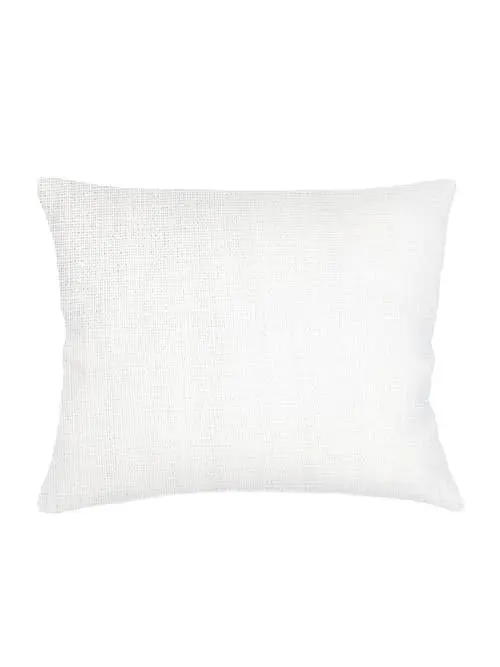 Anaya So Soft Linen Dutch Euro Pillow With Down Insert - Bright White