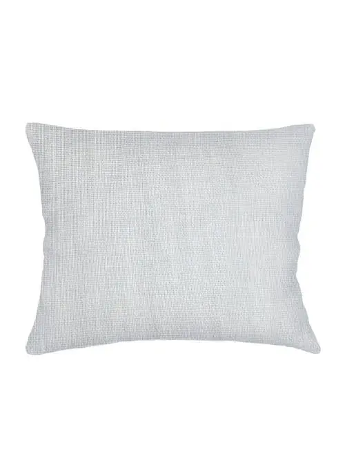 Anaya So Soft Linen Dutch Euro Pillow With Down Insert - Light Grey