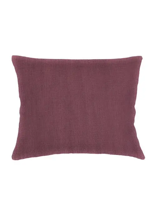 Anaya So Soft Linen Dutch Euro Pillow With Down Insert - Maroon