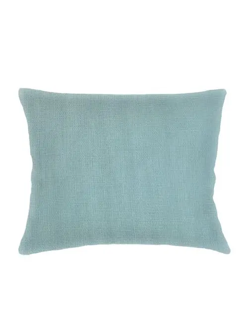 Anaya So Soft Linen Dutch Euro Pillow With Down Insert - Mist Blue