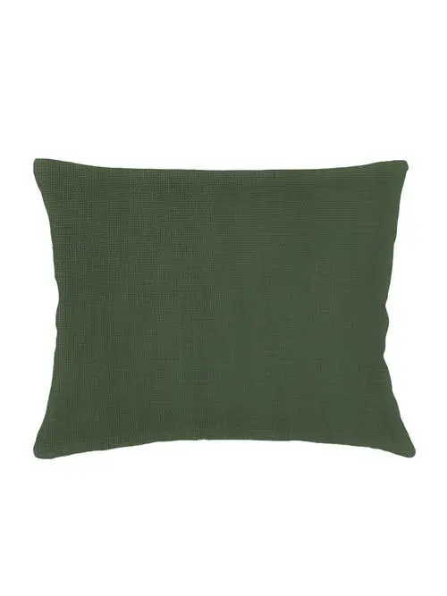 Anaya So Soft Linen Dutch Euro Pillow With Down Insert - Spruce