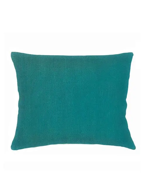 Anaya So Soft Linen Dutch Euro Pillow With Down Insert - Teal