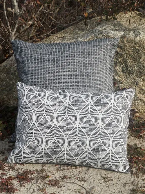 Anaya Cool Tropics Indoor Outdoor Pillow - Black