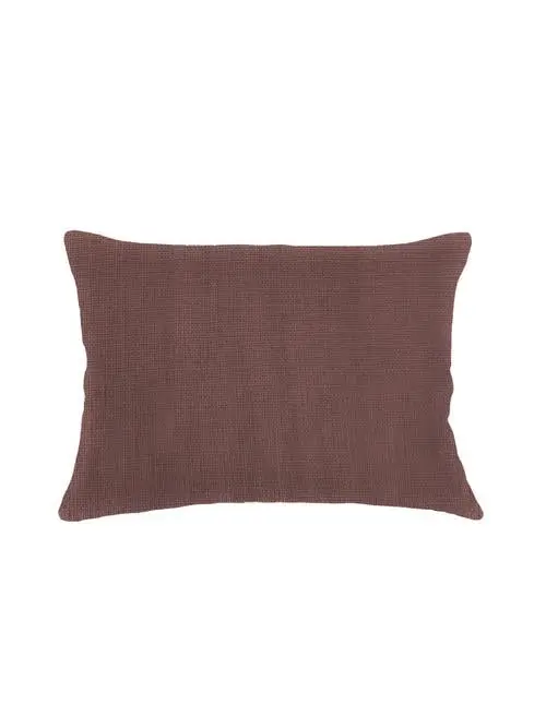 Anaya So Soft Linen Pillow With Down Alternative Insert - Chestnut Brown