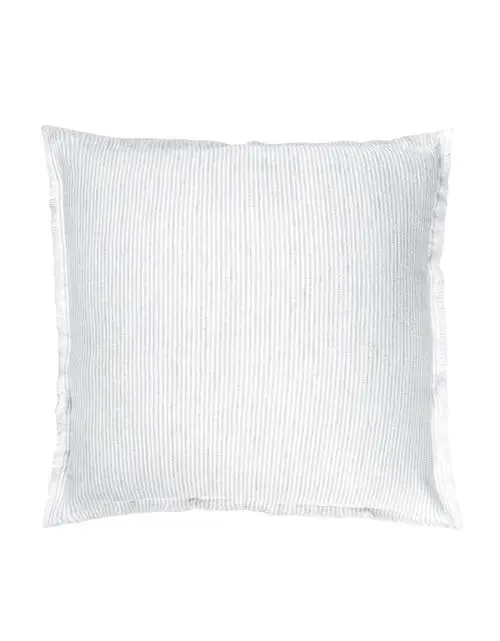 Anaya So Soft Linen Pillow With Down Alternative Insert - Grey