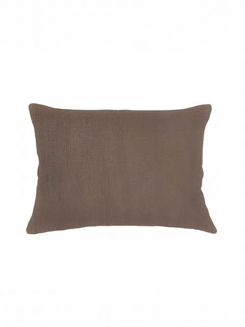 Anaya So Soft Linen Pillow With Down Alternative Insert - Mocha Brown