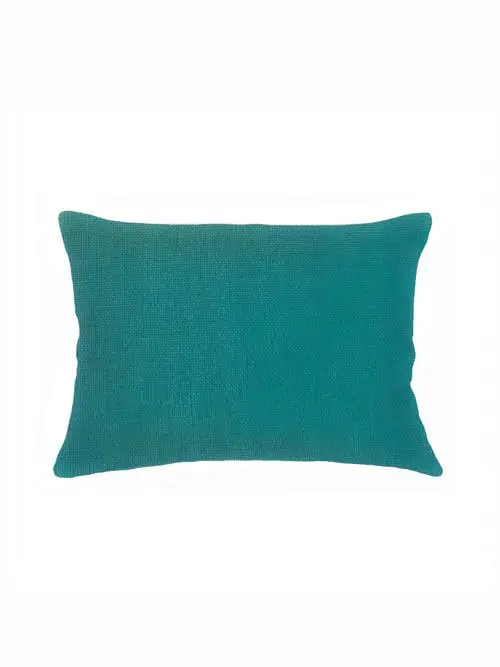 Anaya So Soft Linen Pillow With Down Alternative Insert - Teal