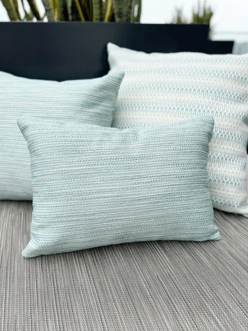 Anaya Bay View Indoor Outdoor Pillow - Aqua