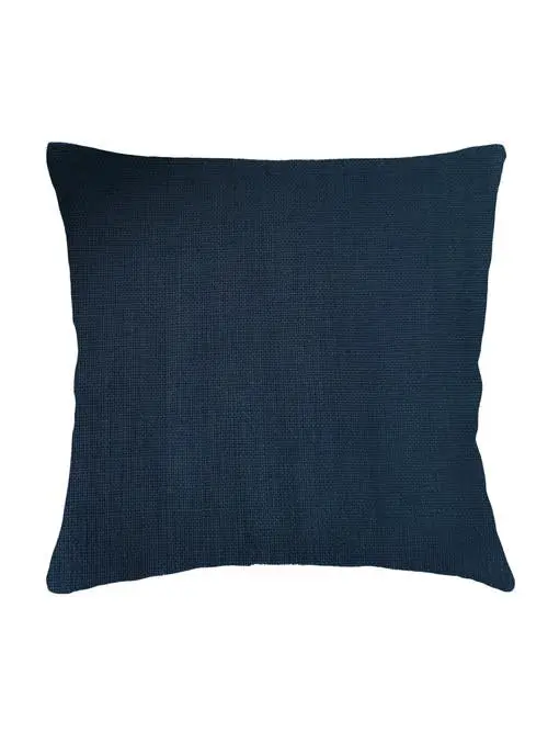 Anaya So Soft Linen Euro Pillow Cover Only - Navy Blue
