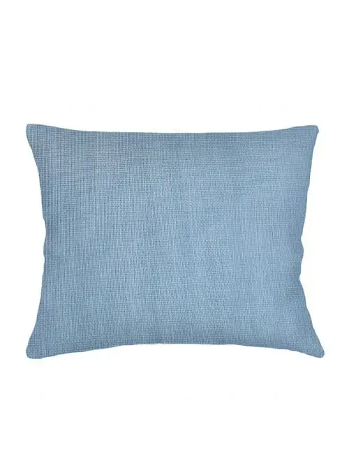 Anaya So Soft Linen Dutch Euro Pillow With Down Alternative Insert - Coastal Blue