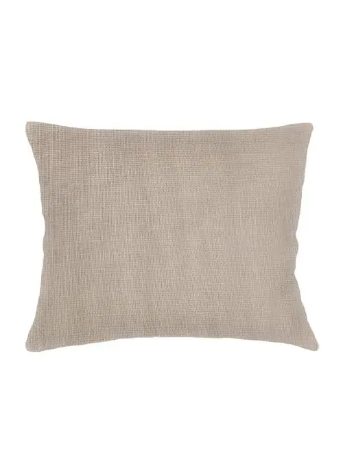 Anaya So Soft Linen Dutch Euro Pillow With Down Alternative Insert - Rustic Beige