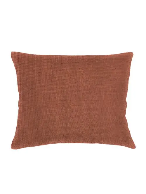 Anaya So Soft Linen Dutch Euro Pillow With Down Alternative Insert - Rustic Orange