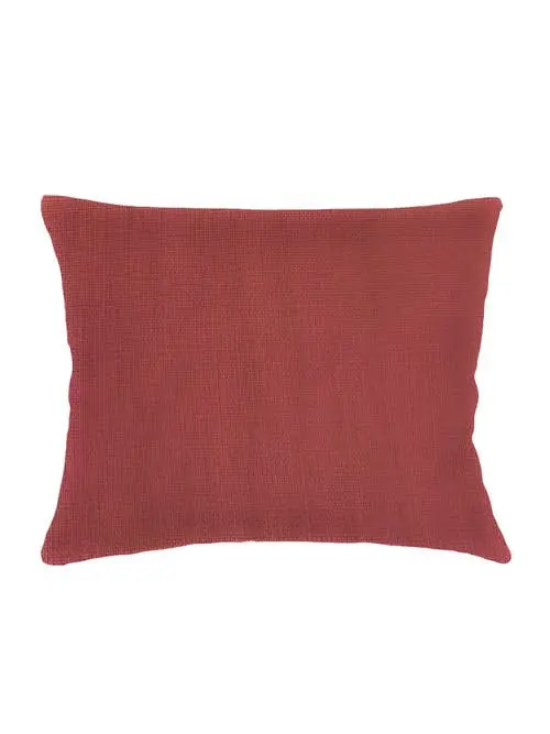 Anaya So Soft Linen Dutch Euro Pillow With Down Alternative Insert - Rustic Red