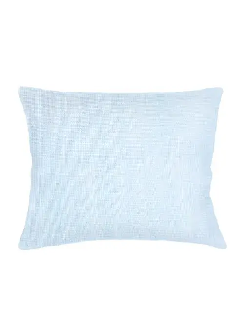 Anaya So Soft Linen Dutch Euro Pillow With Down Alternative Insert - Sky Blue