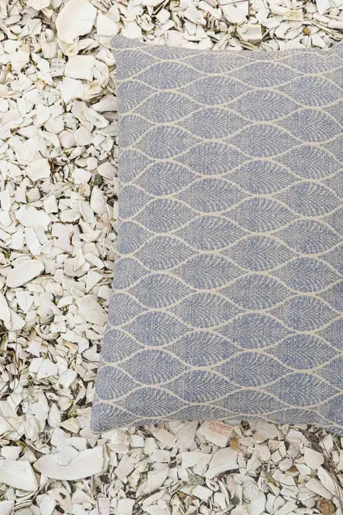 Anaya Summer Flora Indoor Outdoor Pillow - Indigo