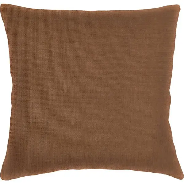 Anaya So Soft Linen Euro Pillow With Down Alternative Insert - Caramel
