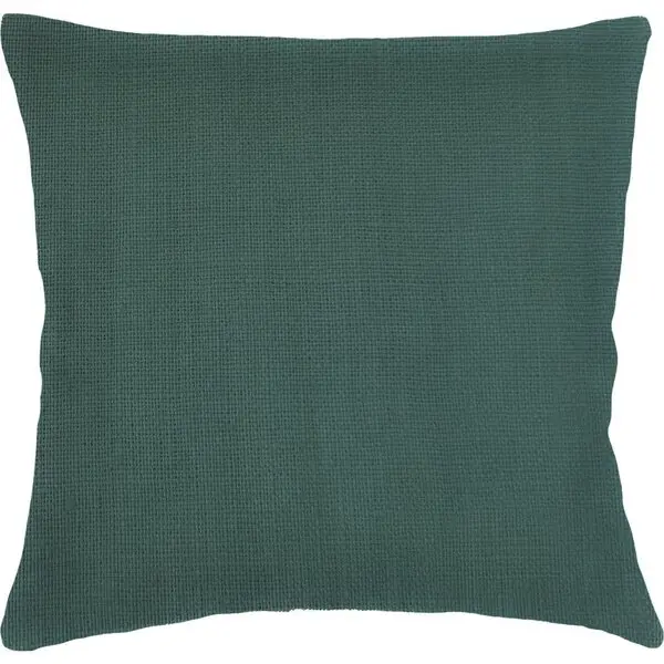 Anaya So Soft Linen Euro Pillow With Down Alternative Insert - Emerald Green