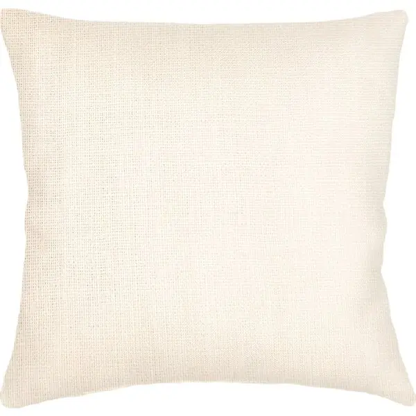 Anaya So Soft Linen Euro Pillow With Down Alternative Insert - Ivory