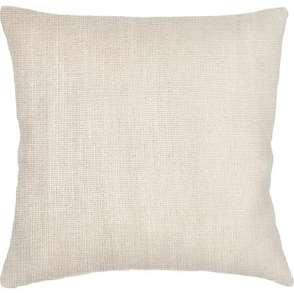 Anaya So Soft Linen Euro Pillow With Down Alternative Insert - Natural Beige