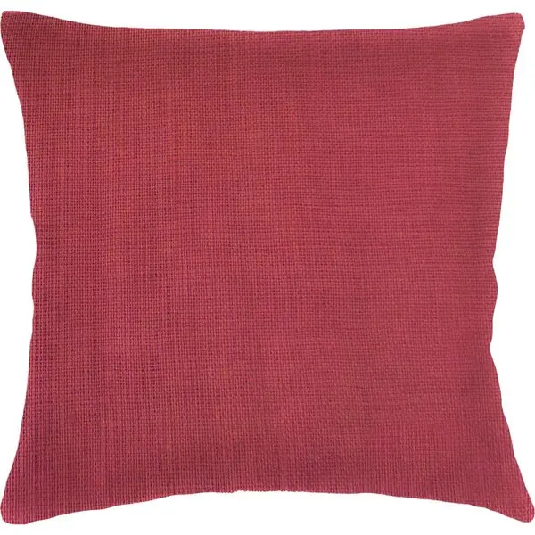 Anaya So Soft Linen Euro Pillow With Down Alternative Insert - Red