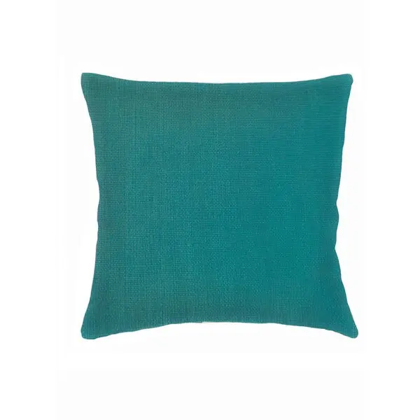 Anaya So Soft Linen Euro Pillow With Down Alternative Insert - Teal