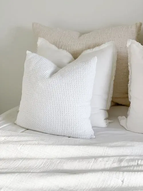 Anaya Cool Cotton Waffle Weave Pillow Cover Only