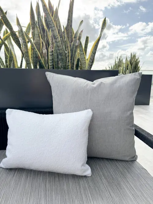 Anaya Essential Indoor Outdoor Pillow - Luxe Grey