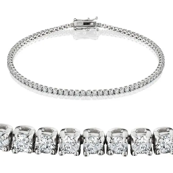 BLISS DIAMOND 2ct Lab Grown Diamond Bracelet - 14k White Gold