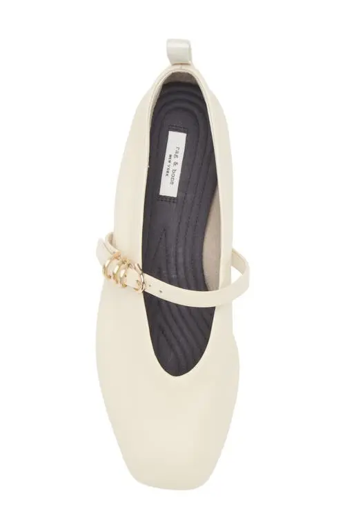 Rag & Bone Spire Mary Jane Flat - Greige Leather