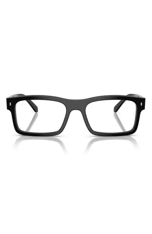 Ray-ban 54mm Rectangular Eyeglasses - Black