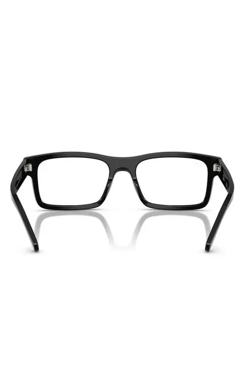 Ray-ban 54mm Rectangular Eyeglasses - Black