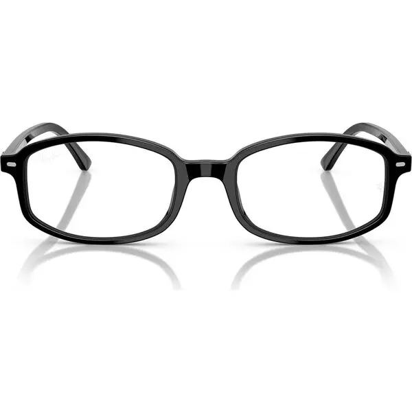 Ray-ban 52mm Irregular Eyeglasses - Black