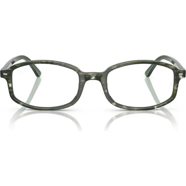 Ray-ban 52mm Irregular Eyeglasses - Green