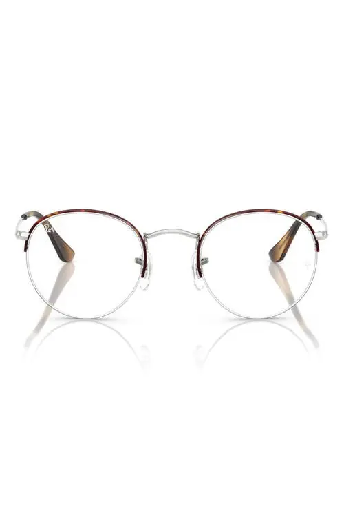 Ray-ban 53mm Round Eyeglasses - Havana
