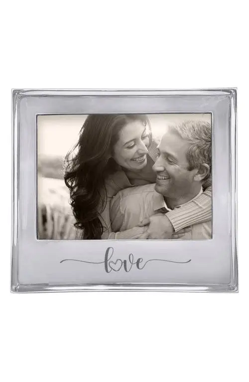 MARIPOSA Love Signature Picture Frame - Silver
