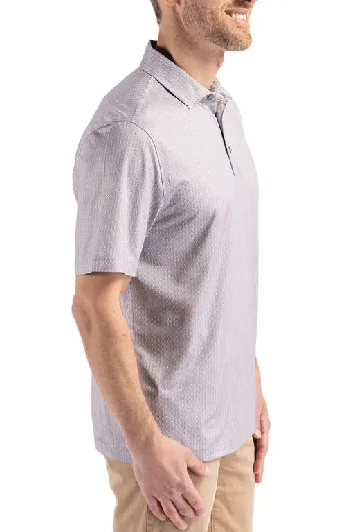Cutter & Buck Pike Shadow Check Print Polo - Polished