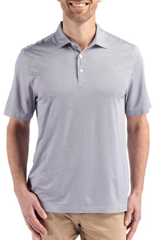 Cutter & Buck Pike Diamond Dot Print Polo - Black