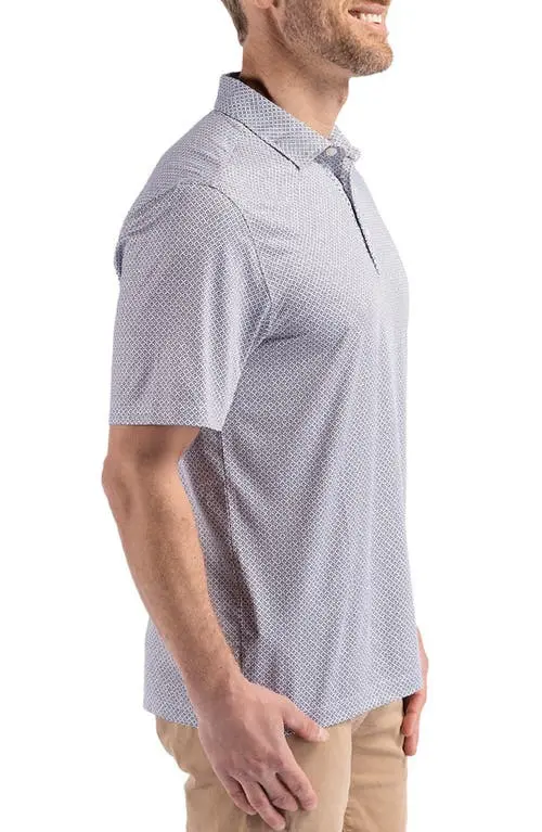 Cutter & Buck Pike Diamond Dot Print Polo - Black