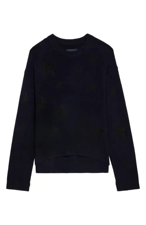 Zadig&Voltaire Markus Metallic Star Sweater - Encre