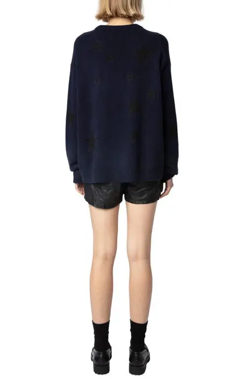 Zadig&Voltaire Markus Metallic Star Sweater - Encre