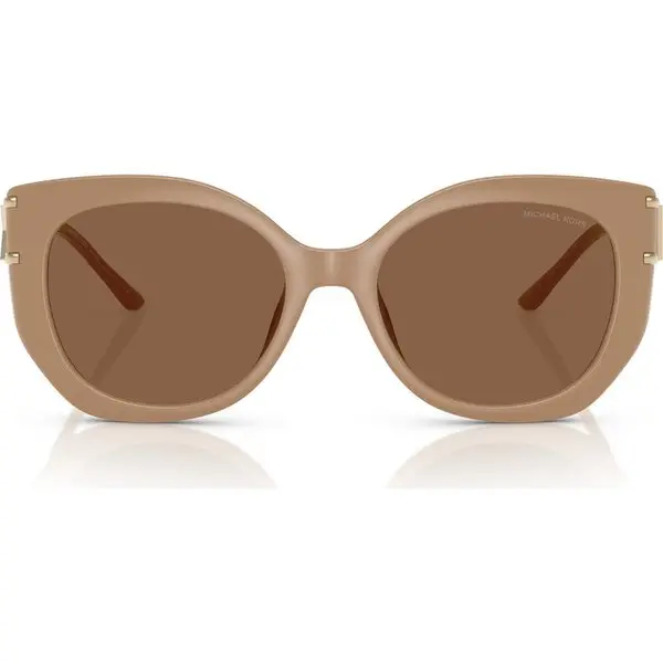 Michael Kors 53mm Cat Eye Sunglasses - Caramel