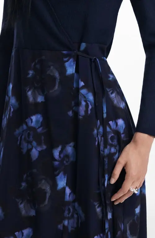 Desigual Philadelphia Long Sleeve Wrap Dress